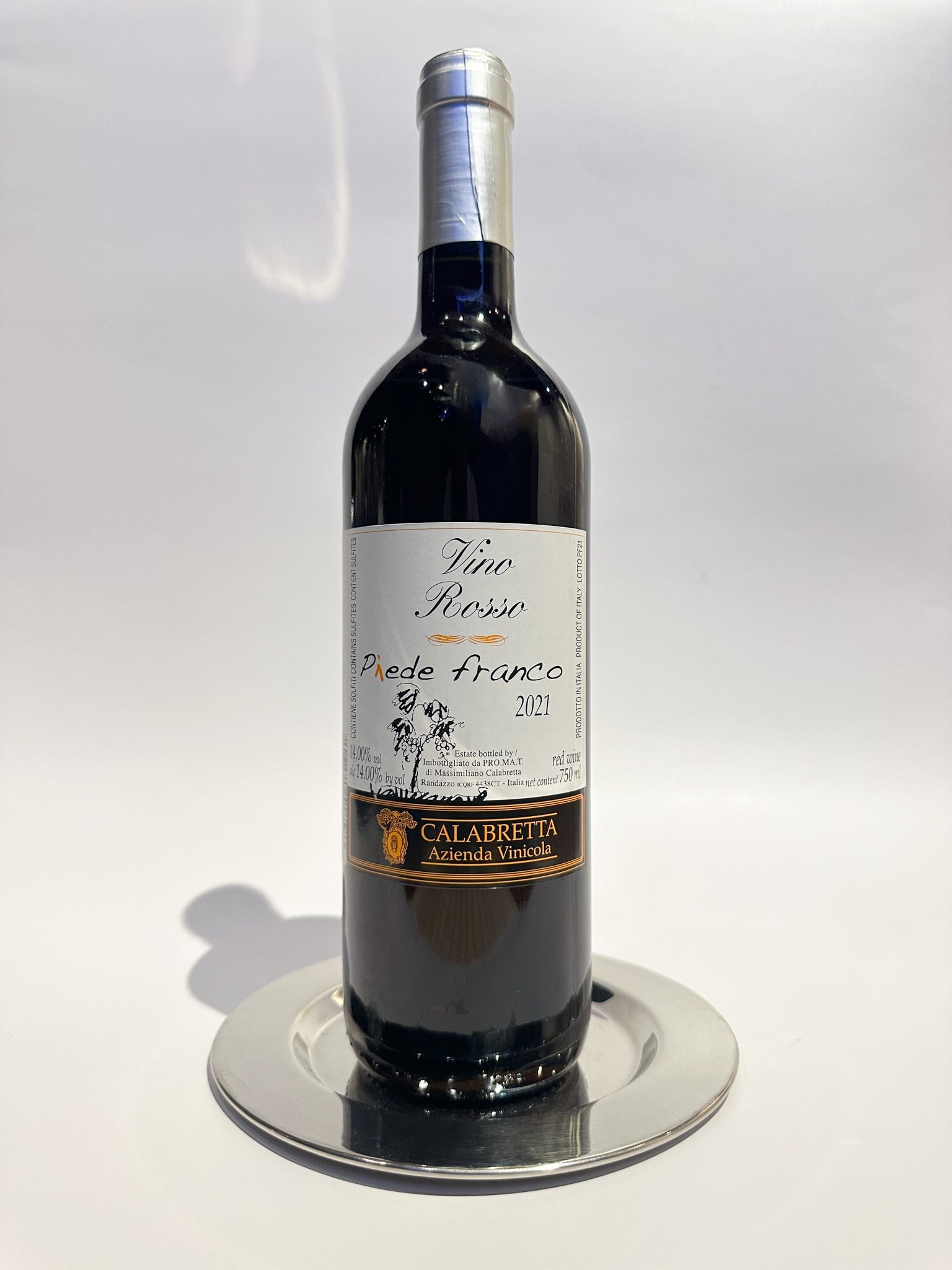 Calabretta 'Piede Franco' Ungrafted Rosso 2021 – Old Woodward Cellar